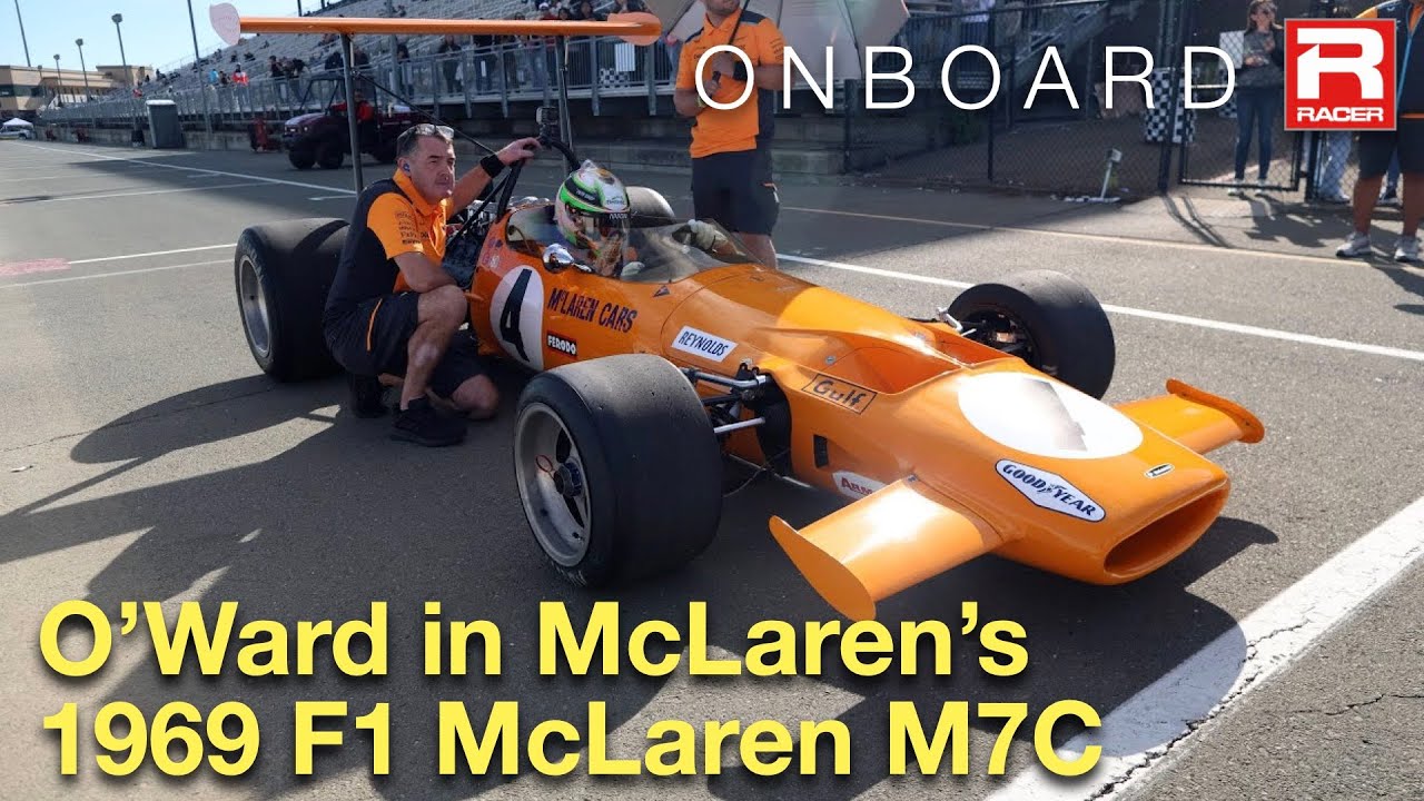 Pato O'Ward Drives Bruce McLaren's 1969 M7C F1 Car - YouTube