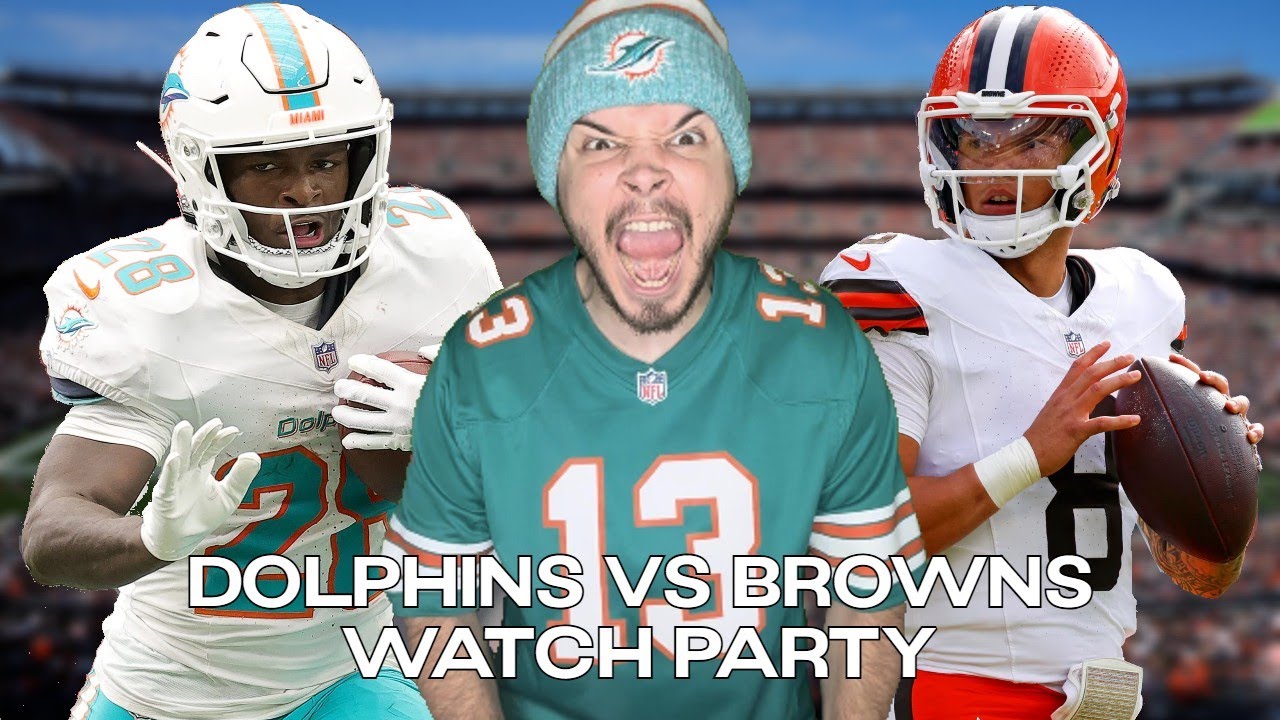 DOLPHINS VS BROWNS WATCH PARTY! - YouTube