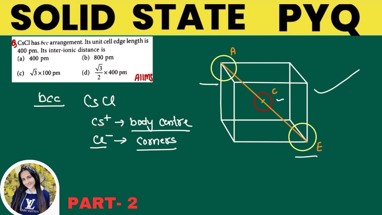 Important PYQs of Solid State Part-2 | CUET| Class12, Chemistry #cuet #neet #chemistry - YouTube