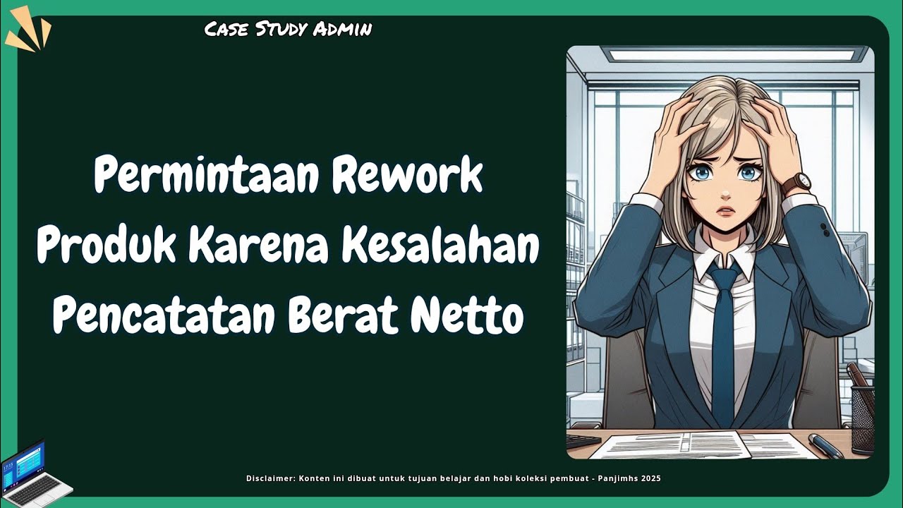 Admin Studi Kasus: Permintaan Rework Produk Karena Kesalahan Pencatatan ...