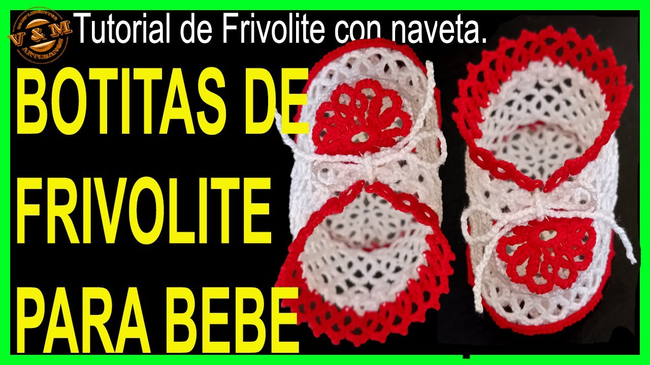 🧶 BOTITAS DE 🧵 FRIVOLITE PARA BEBE👶 - YouTube