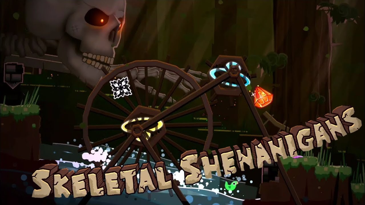 Skeletal Shenanigans by YoReid & Airzyy (Medium Demon) Geometry Dash 2. ...