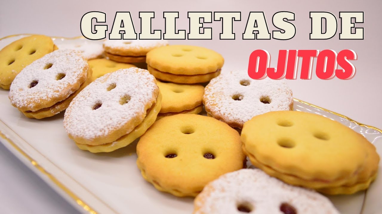 Galletas de Ojitos🥯 | Cómo preparar unas galletas de ojitos rellenas ...
