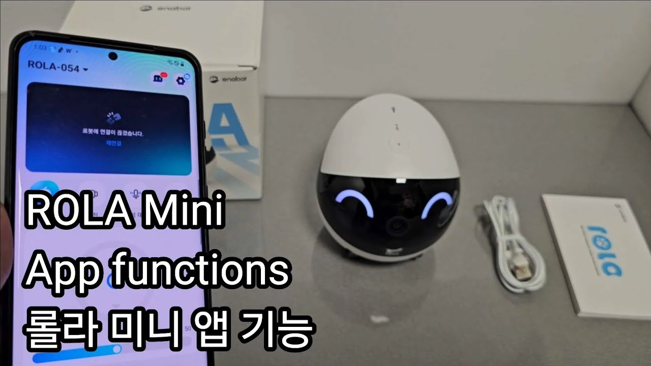 ROLA Mini App functions 반려로봇 롤라 미니 앱 기능 - YouTube