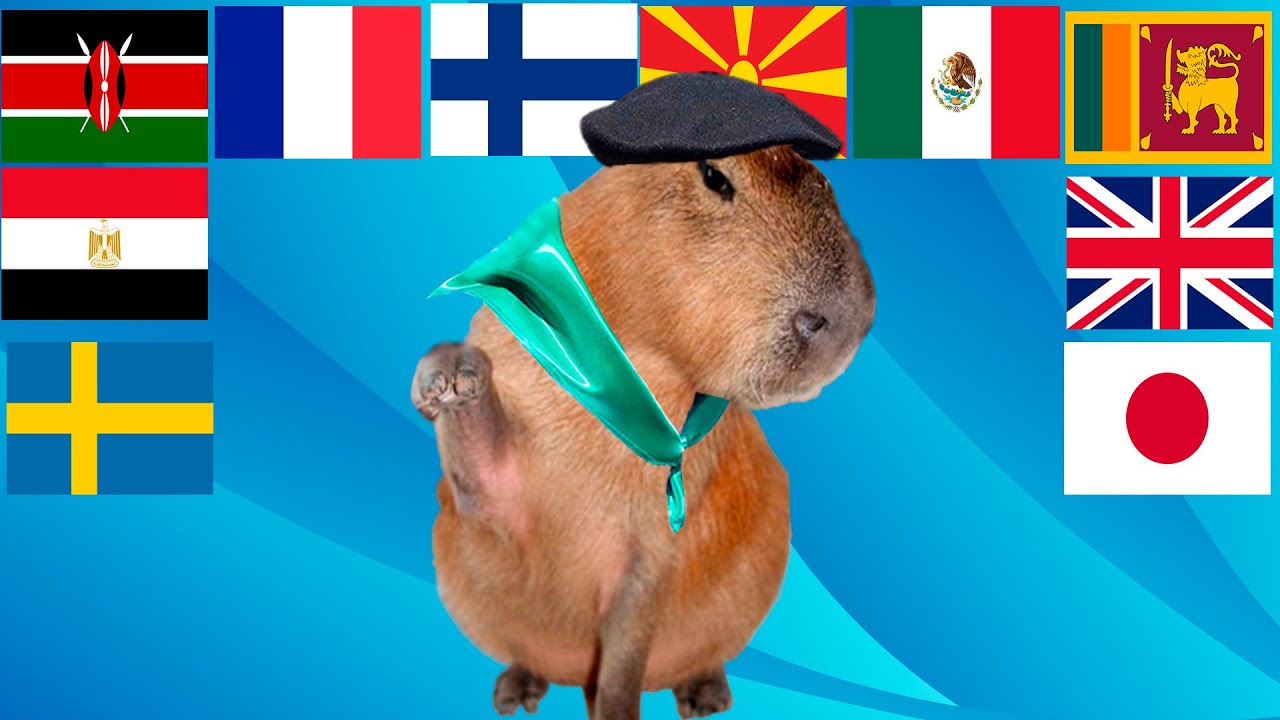 Capybara | in different languages - YouTube