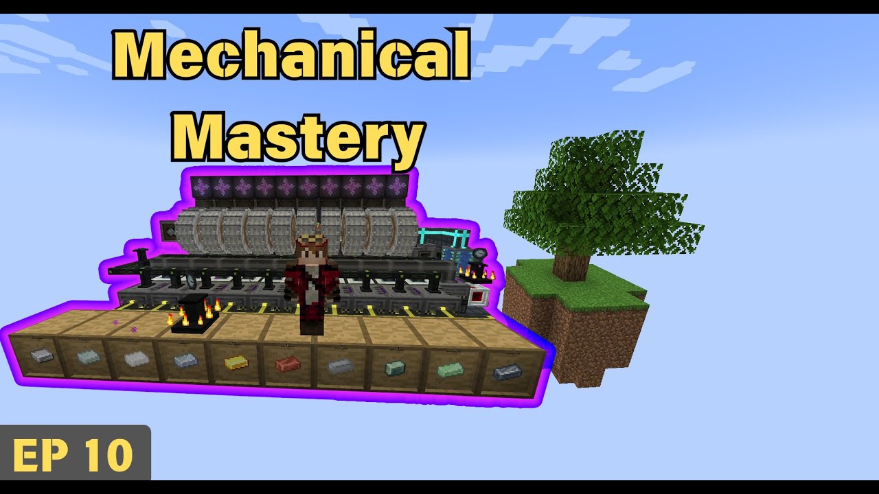 Modlu Minecraft: Mechanical Mastery | Bölüm 10 Maden Katlama Otomasyonu Pt2 - YouTube