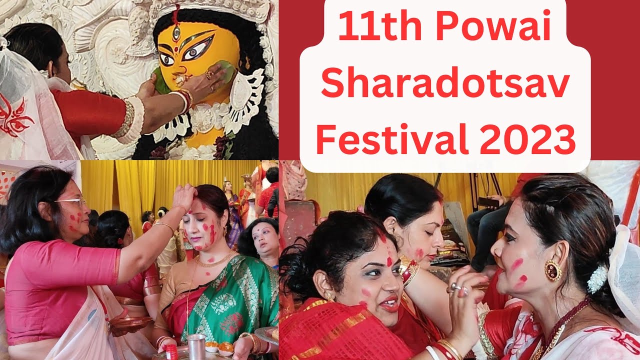 Sindoor Khela at Spandan Foundation 11th Powai Sharadotsav Festival ...