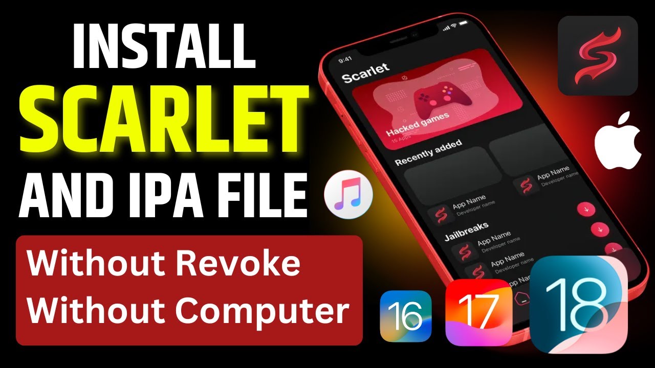 New Method to Install Scarlet on iPhone (iOS 15-18) | Install IPA Files ...