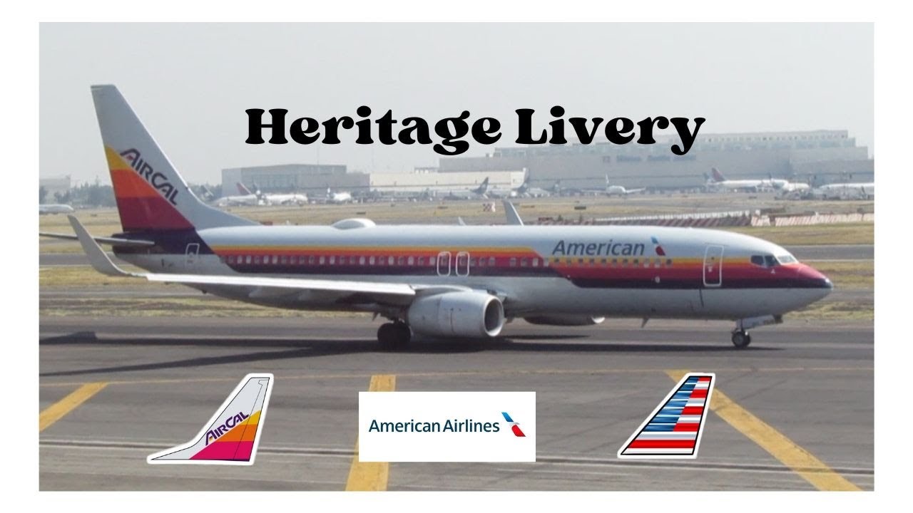 Boeing 737-800 de American de Airlines (Air Cal Heritage Livery) - YouTube