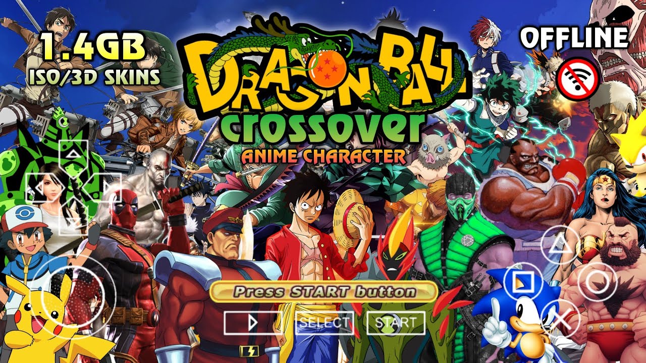 NEW DRAGON BALL ANIME CROSSOVER PPSSPP ISO MOD for Dragon Ball Z TTT ...
