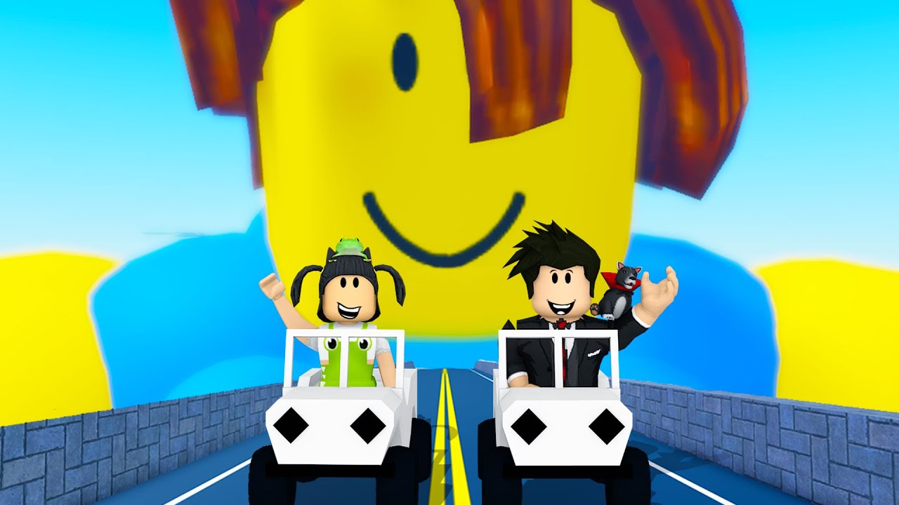 SUBINDO NO GIGANTE COM CARRO | Roblox - Cart Car Ride into Giga Noob ...