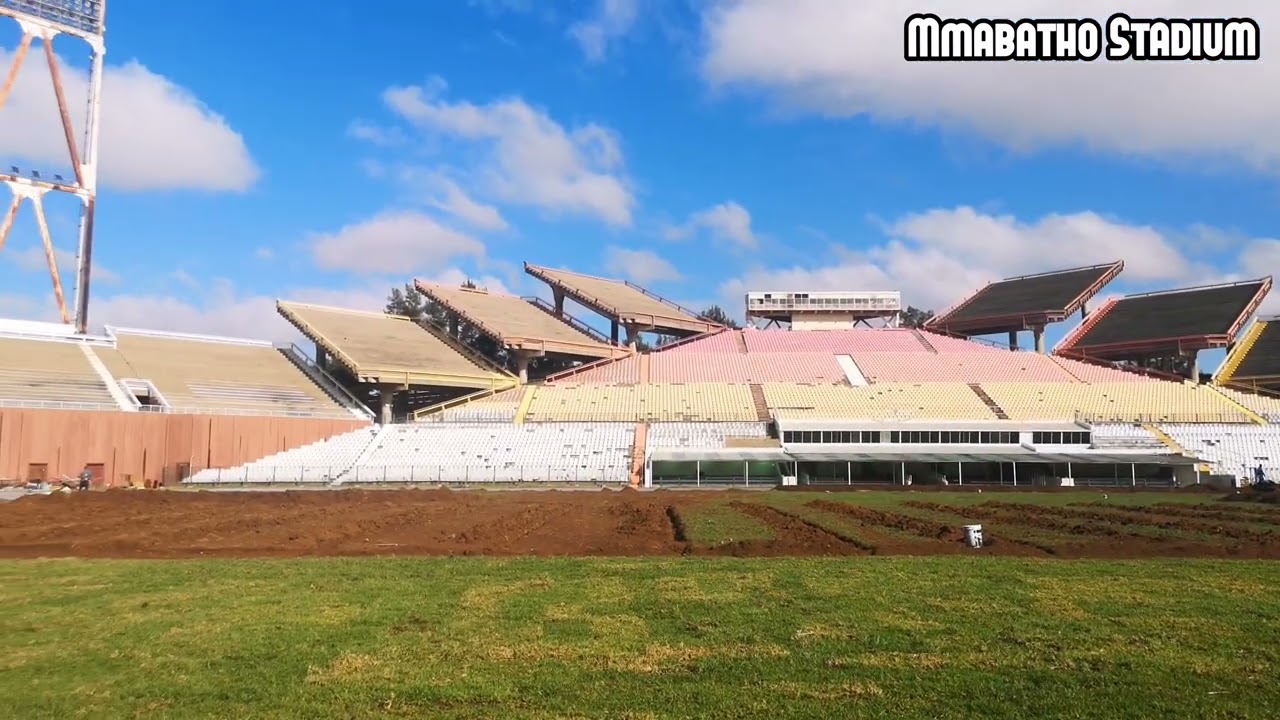Mmabatho Stadium pitch renovation - YouTube