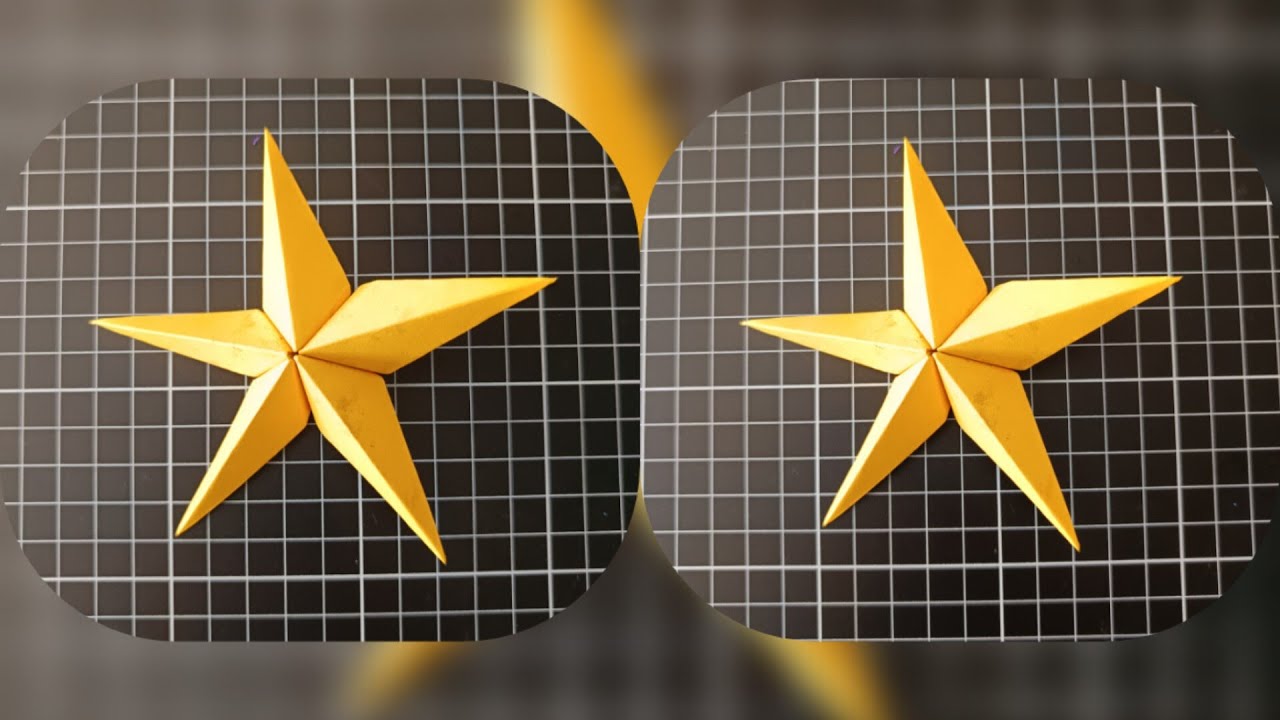 How to Make 3D Star for Decoration/ DIY 3D star /Paper Star ⭐ / DIY ...