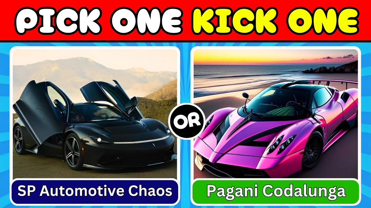 Pick One Kick One - Luxury Cars Edition 🚗🤑 - YouTube