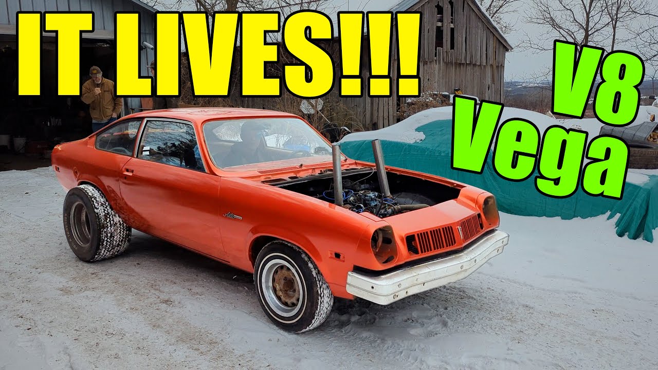 V8 Swapped Compact First Test Drive -1975 Vega - YouTube