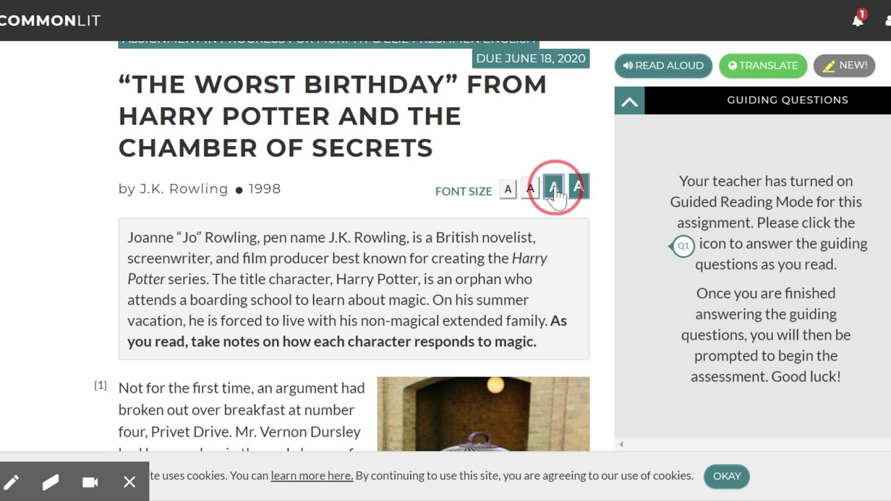 Setting Up Common Lit Account - YouTube