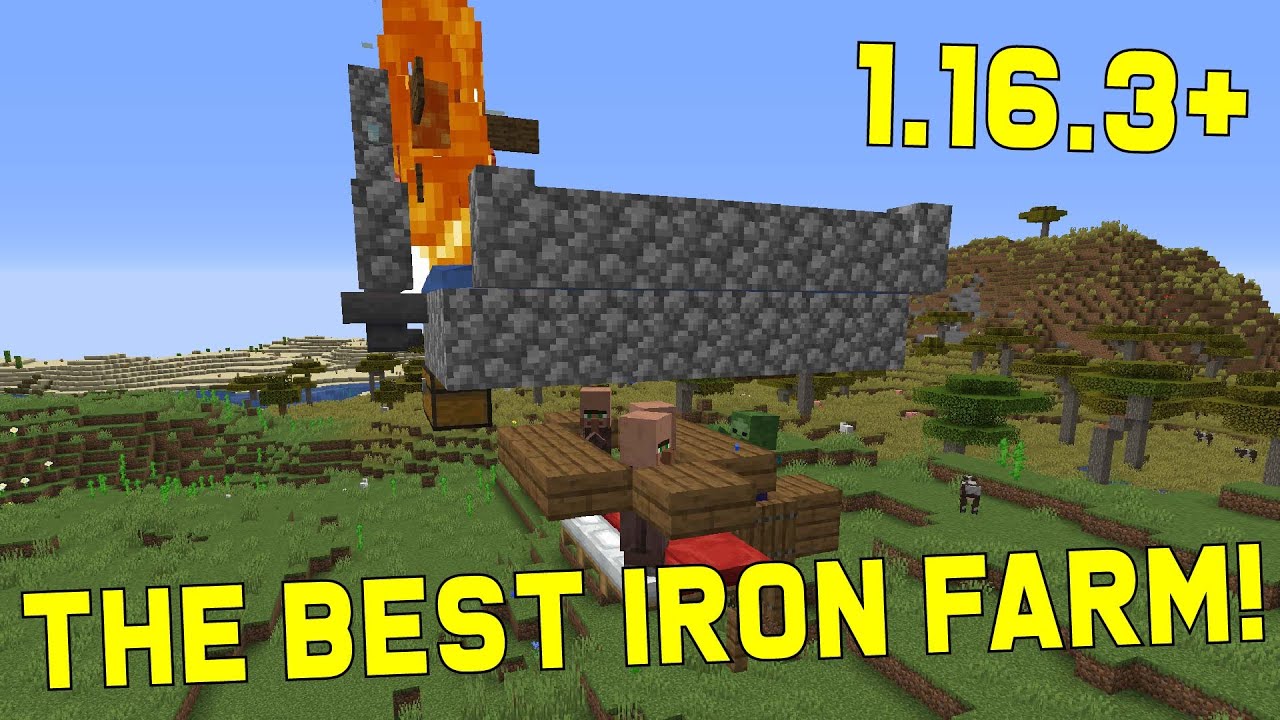😎Simple and Compact IRON FARM! 1.17+ | Best, Easy Minecraft Farms - YouTube