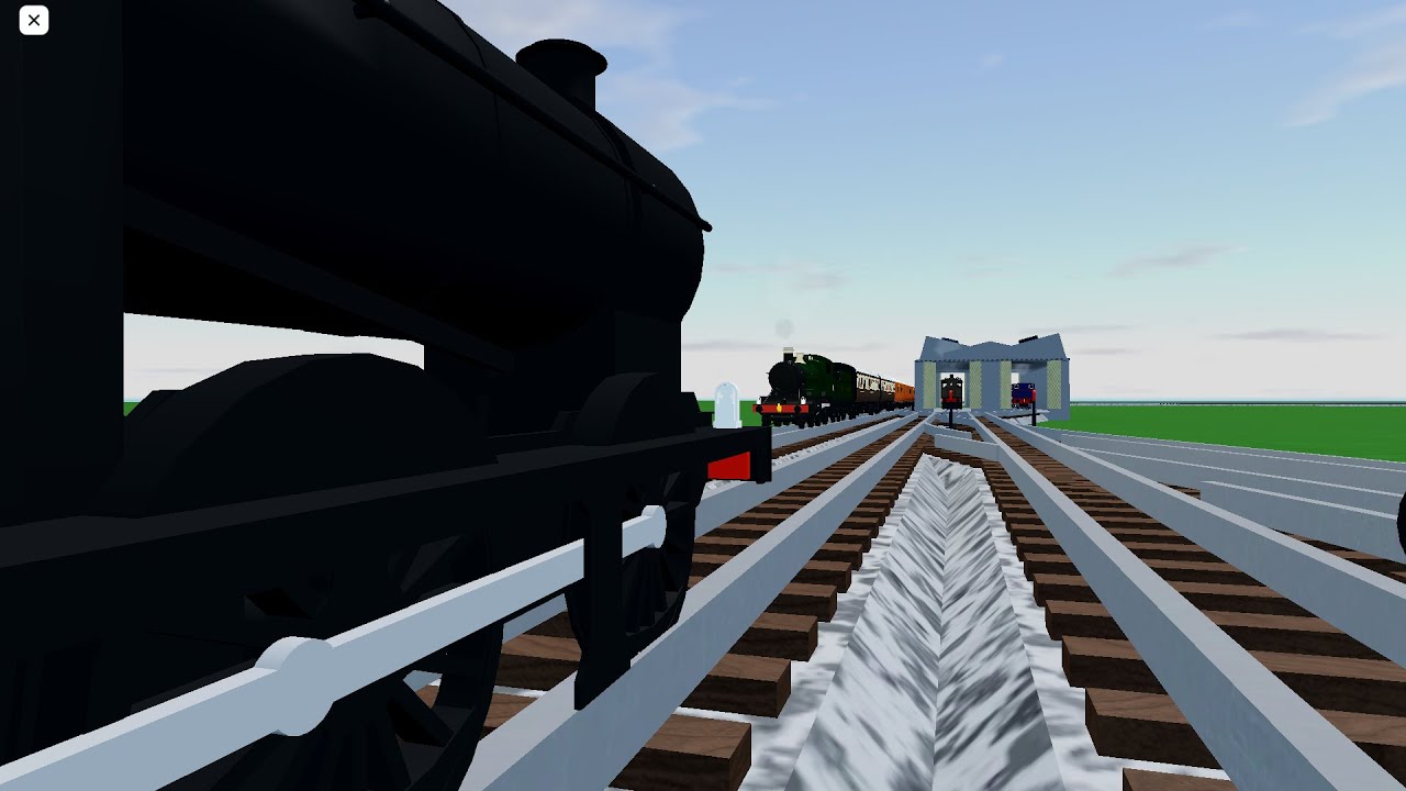 Driving a 43xx on my steam railway on ro scale sandbox roblox. - YouTube