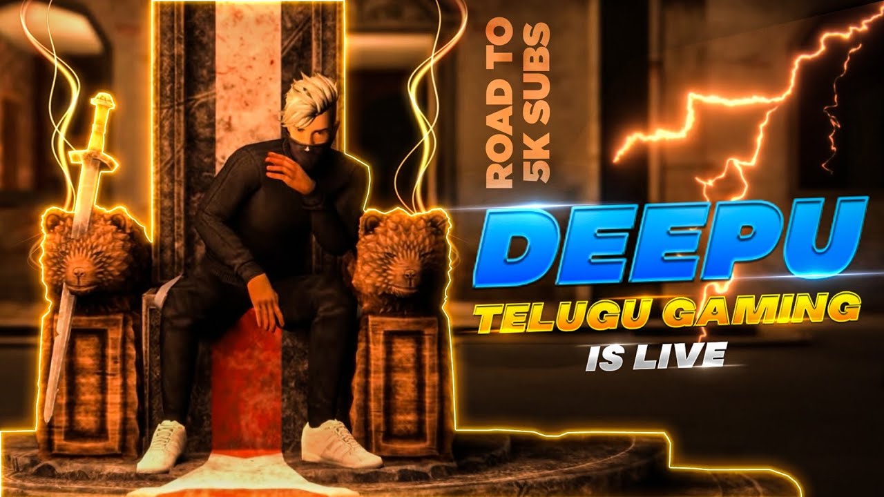 || Free Fire Live In Telugu || FF Live Telugu - Deepu Is Live Telugu ...