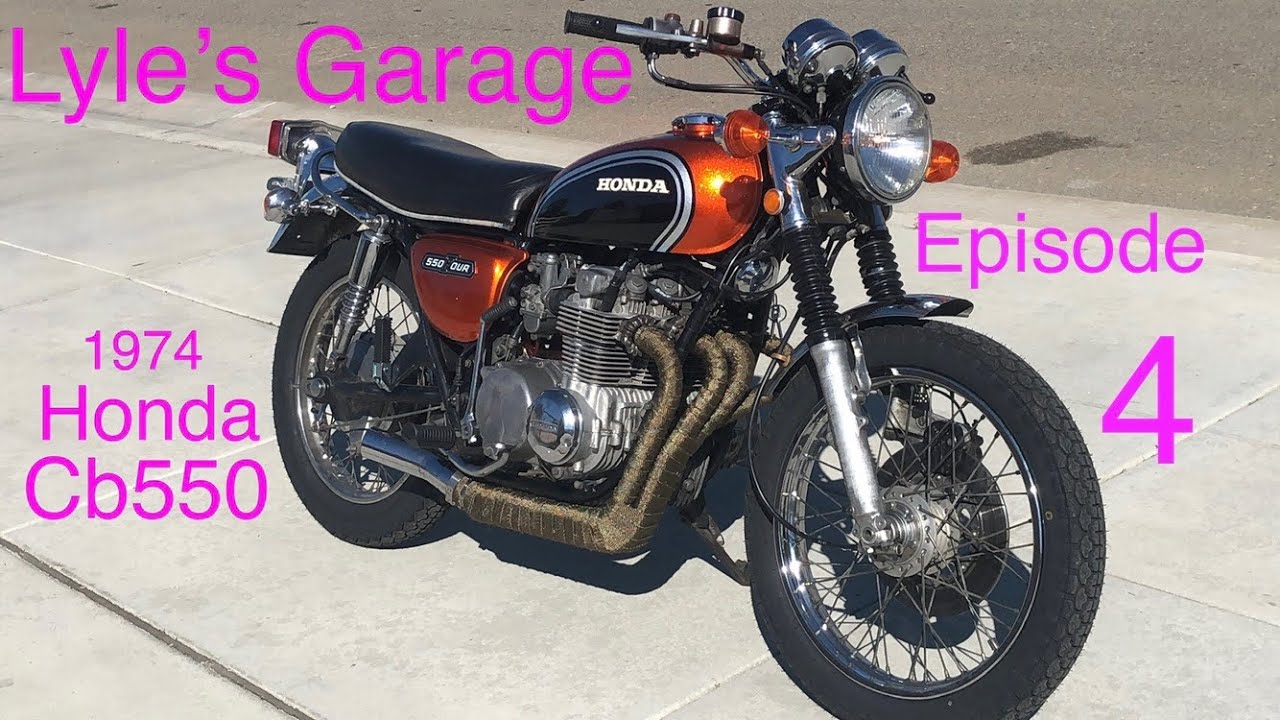 Honda CB550 video #4 wires, lights, rear fender, gauges, handlebar ...