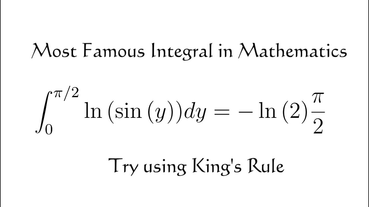 Berkeley Integral Bee: Most Famous Integral in Mathematics - YouTube