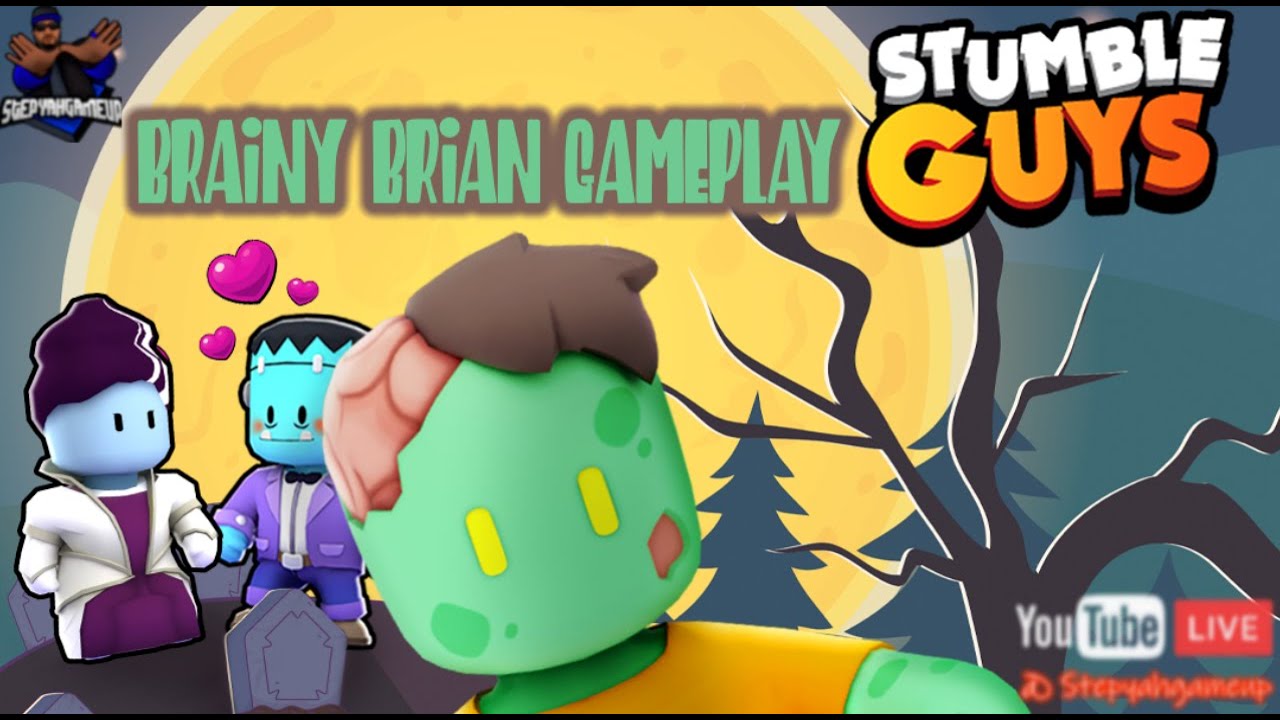 Buying $$$ Stumble Guys Brainy Brian Skin plus Gameplay - YouTube