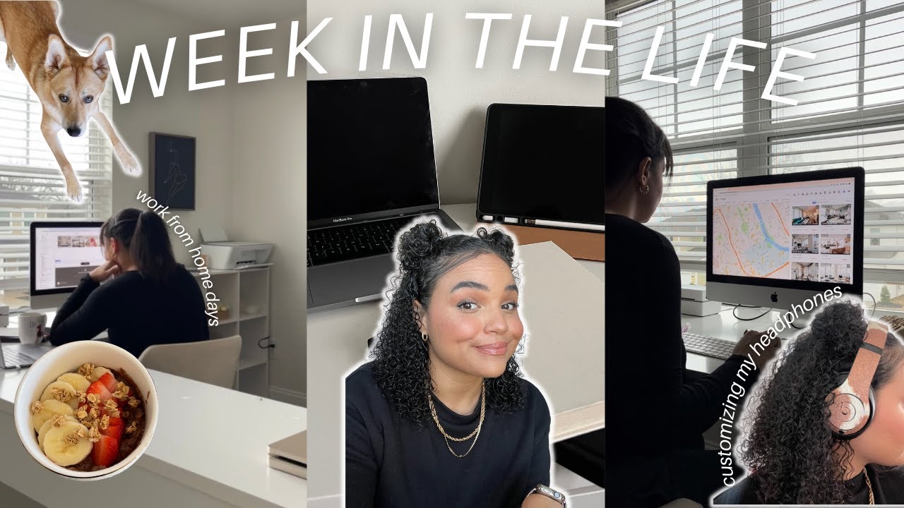 WEEK IN THE LIFE // Work from home days, customizing my beats headphones + feeling productive ...