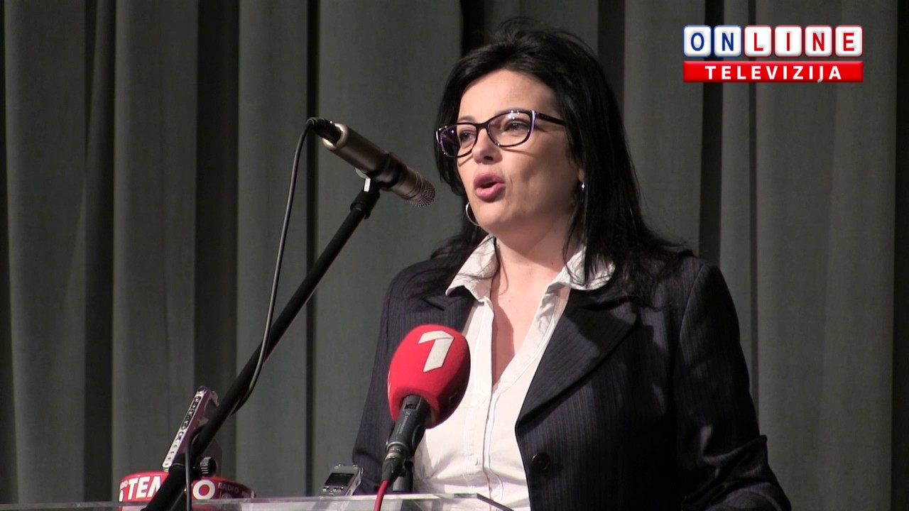 Govor Marine Milić na postizbornom skupu u zaječarskom pozorištu - YouTube