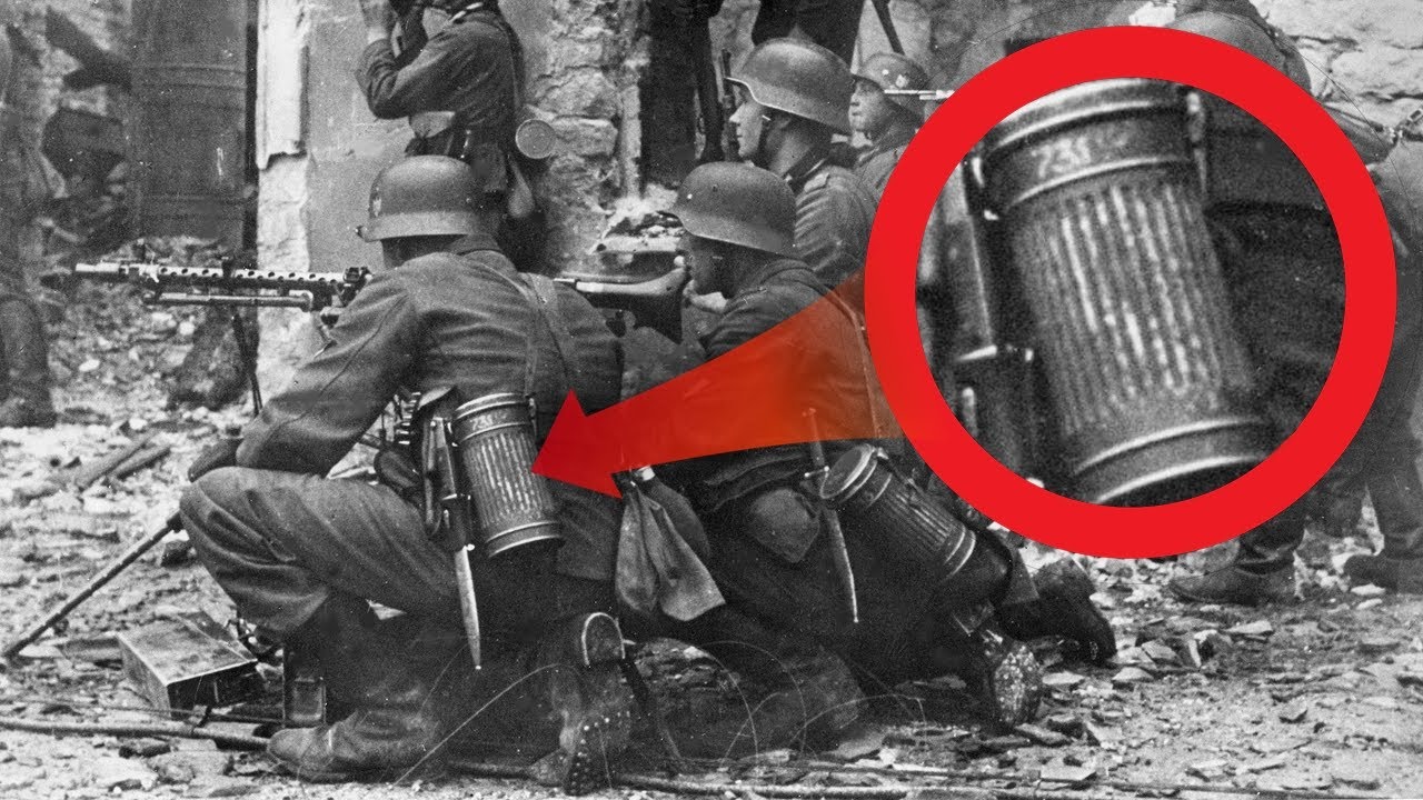 What was stored by a German soldier in this metal cylinder? Weapons of ...