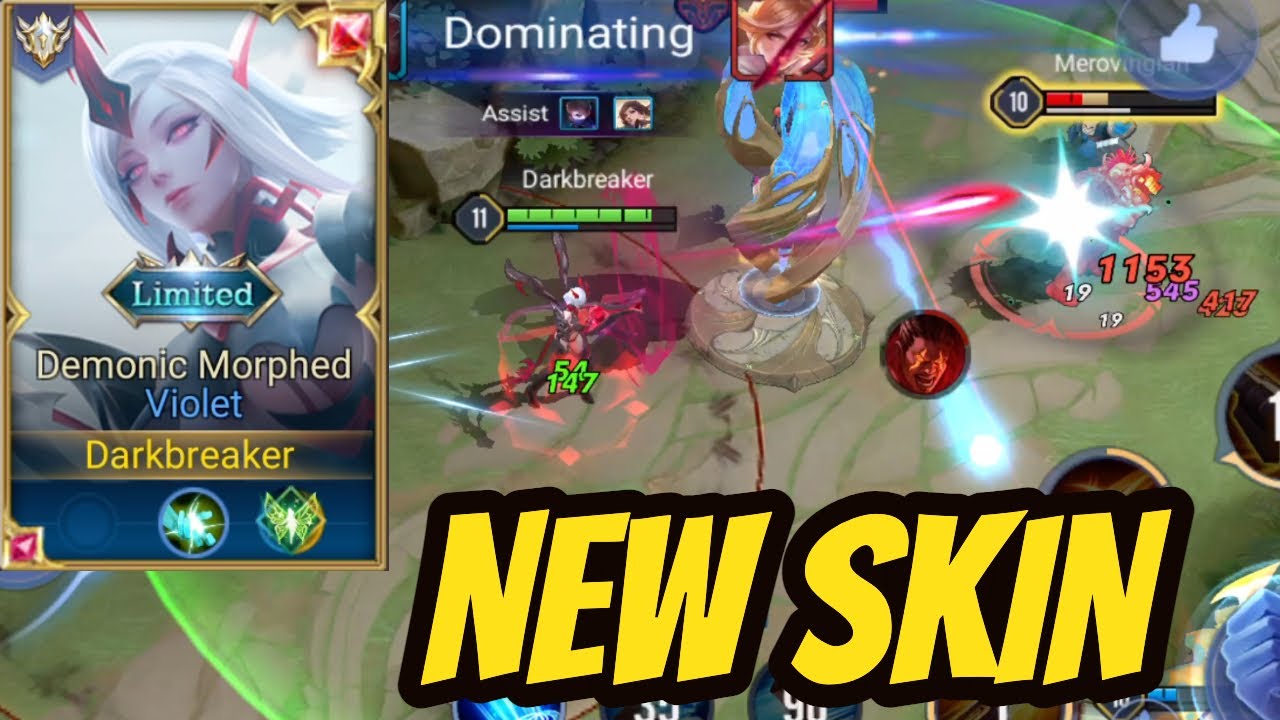 VIOLET NEW SKIN DEMONIC MORPHED MAGICAL DRAW | AoV | 傳說對決 | RoV | Liên ...
