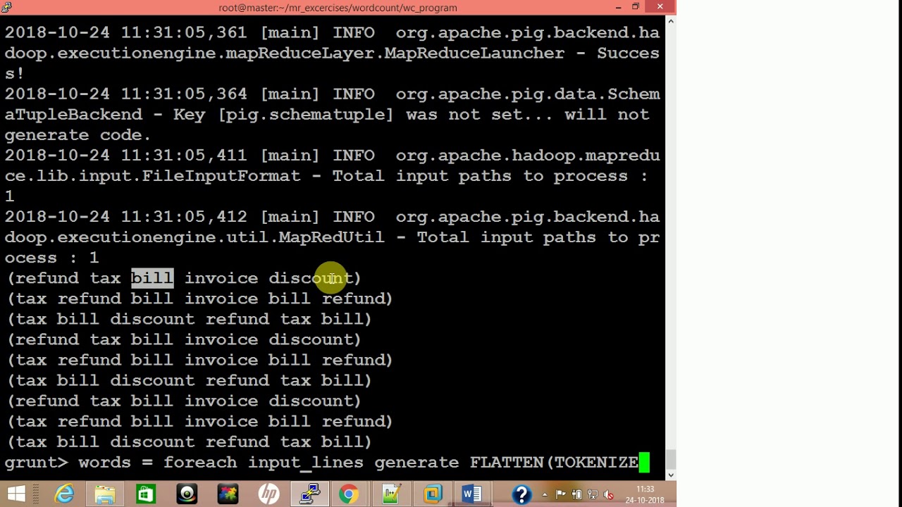 Word Count Example In Pig YouTube Word Count Example In Pig YouTube
