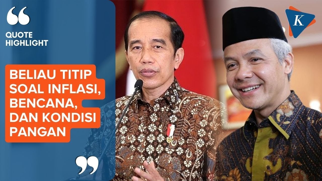 Pesan Jokowi Kepada Ganjar Pranowo Youtube