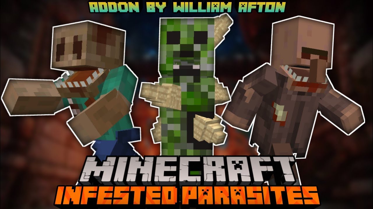 Minecraft Pe Mobs Mod - Infested Parasites BETA || Zombie and Monster ...