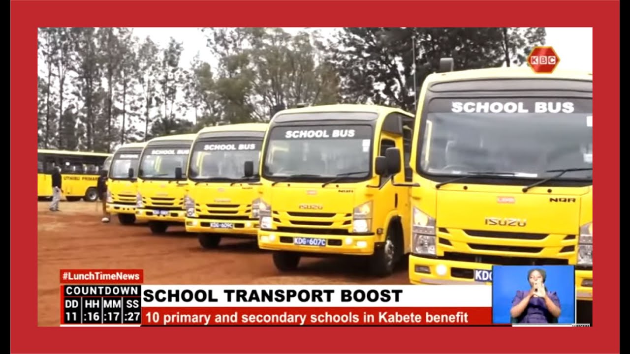 10 schools in Kabete gifted with school bus - YouTube