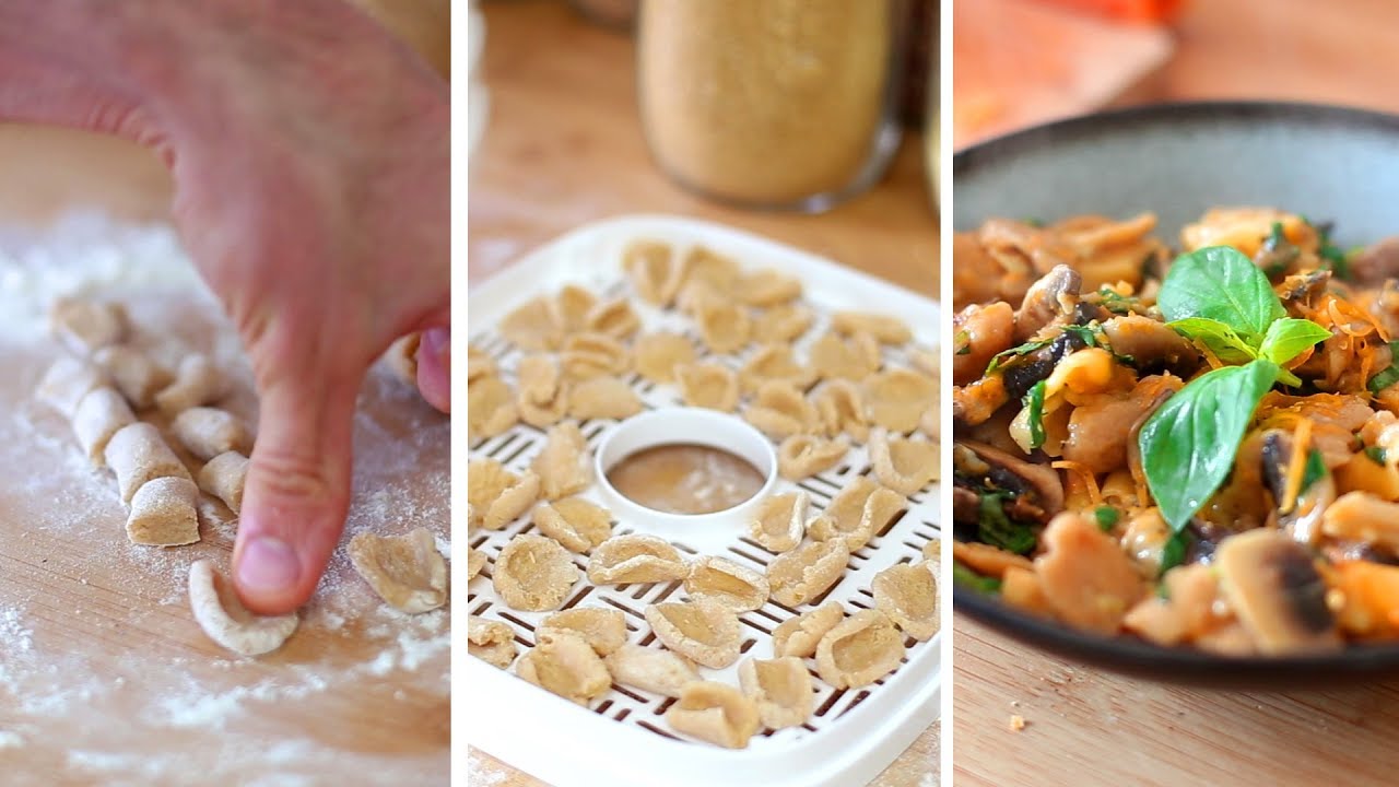 Pâtes sèches maison - Complètes ou sans gluten - Déshydrateur - YouTube