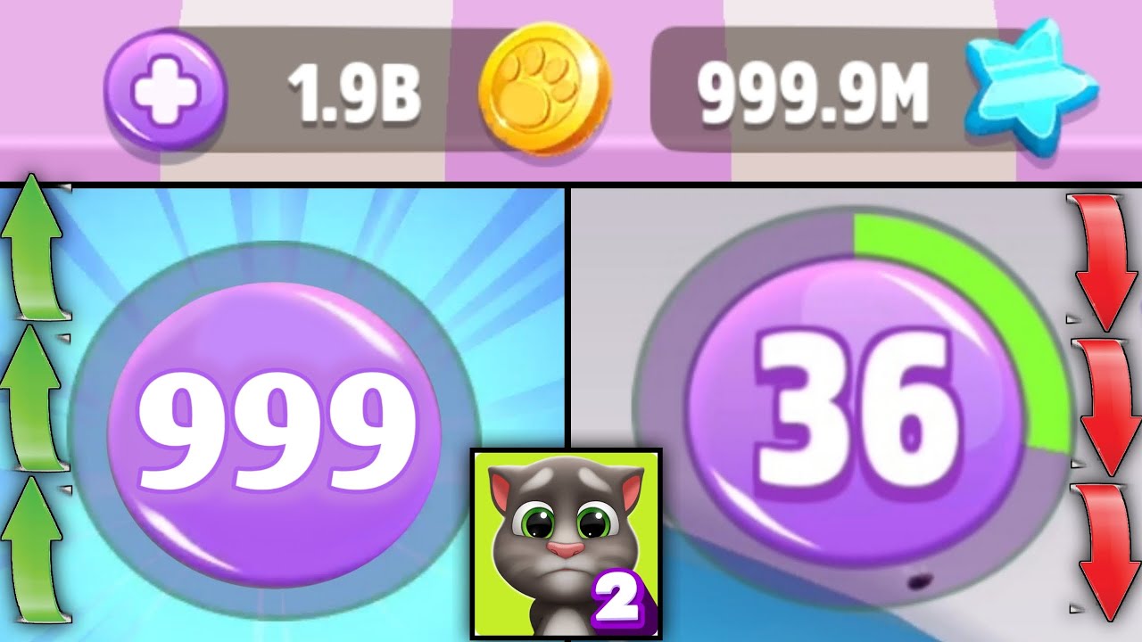High Level VS Low Level (edited) - My Talking tom 2 - GAMEPLAY 4U - YouTube