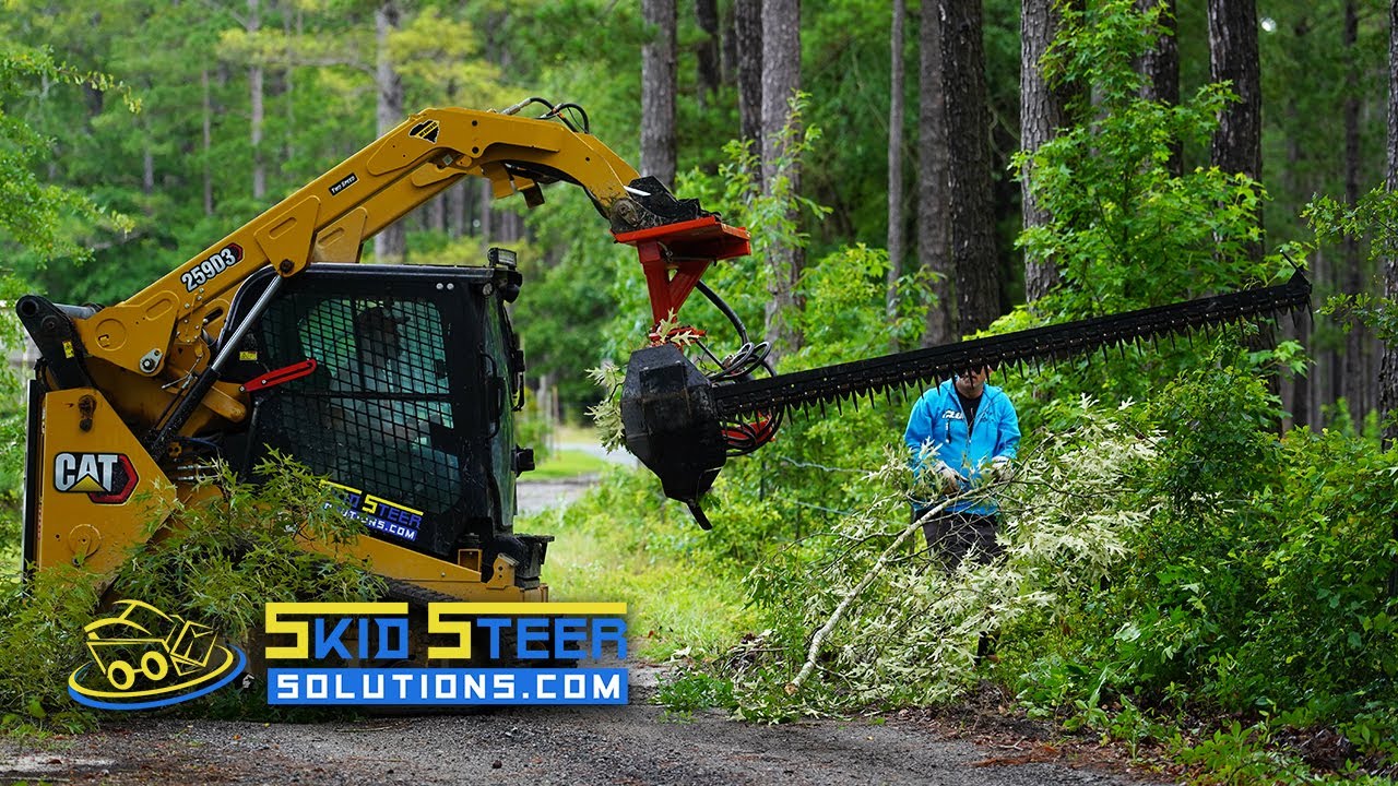 Demonstration of the Eterra Razor Sickle Bar Mower | Skid Steer ...