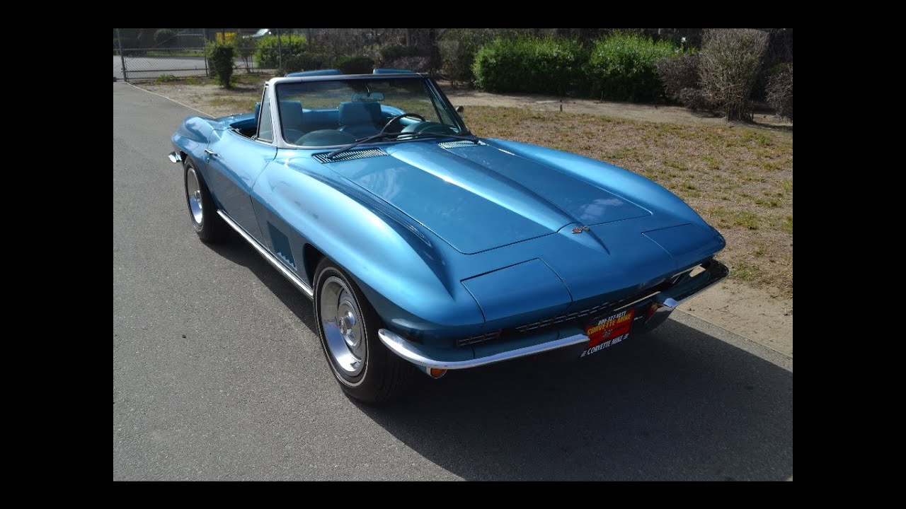 SOLD 1967 Chevrolet Corvette Convertible Marina Blue for sale by ...