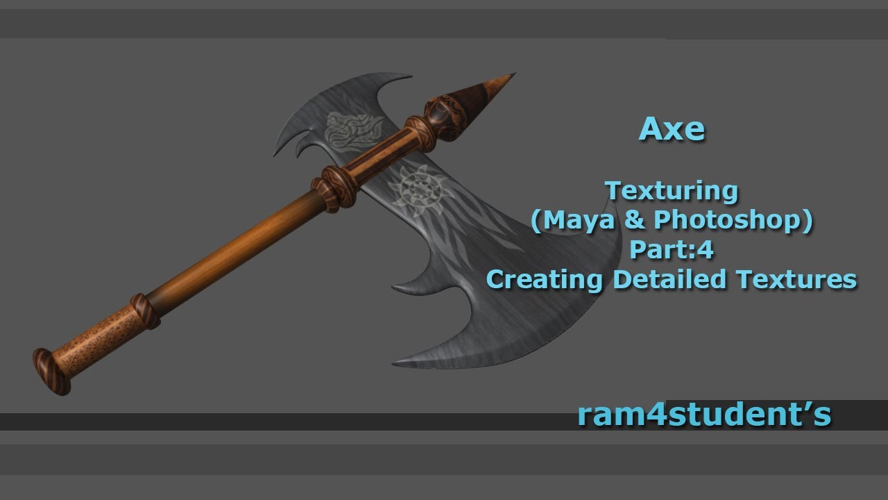 AXE Part 04 - Creating Detailed Textures - Color - YouTube