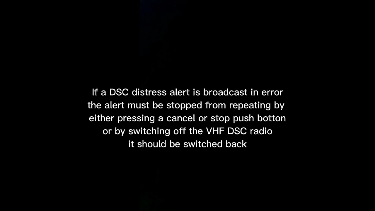 CANCELLATION OF FALSE DISTRESS ALERT | GMDSS procedure - YouTube