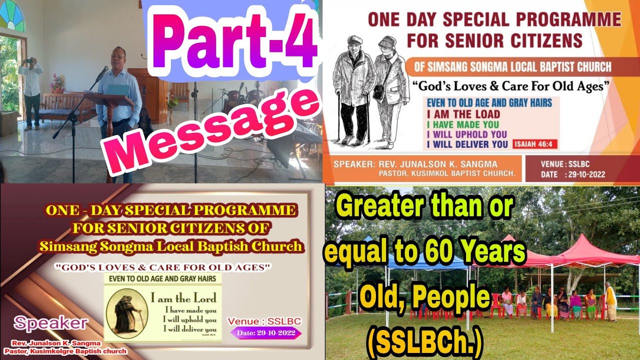 Message By Rev. J. K. Marak/ 29-Oct.2022/ Part-4// - YouTube