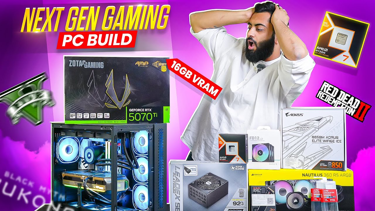Building The Ultimate Next Gen Gaming Pc - Ryzen 7 9800x3d + RTX 5070ti ...