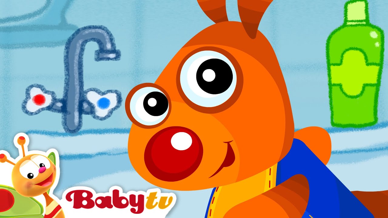 Bath Time with Kenny and Goorie 🛀 🧼 🦘| Riddles for Kids | Cartoons @BabyTV - YouTube