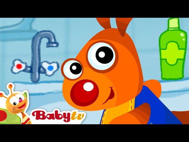 Fun Bath 🛀 🧼 Kangaroos Adventure 🦘| Riddles for Kids | Cartoons @BabyTV ...