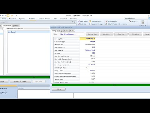 How to Size Pipelines using Aspen Hysys: Line Sizing with Aspen Hysys ...