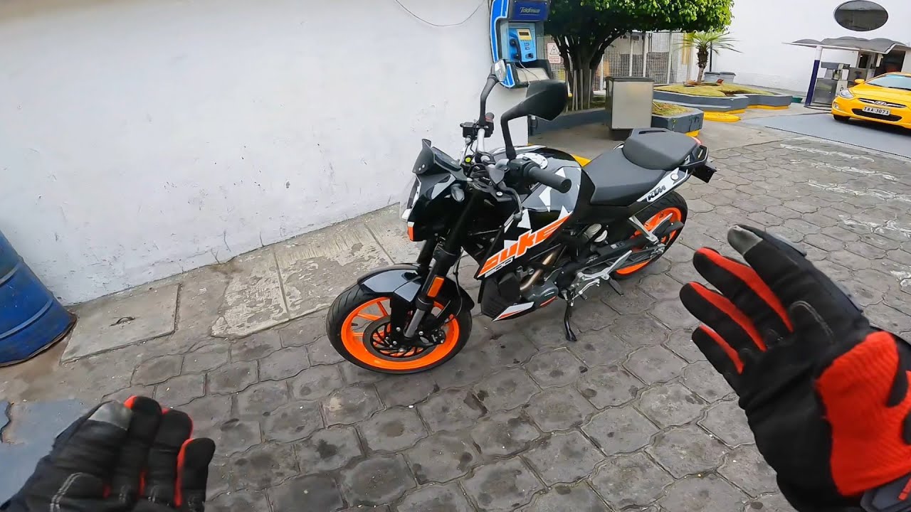 PRUEBA DE MANEJO KTM DUQUE 200 1ra G SONIDO | WIN BIKER - YouTube