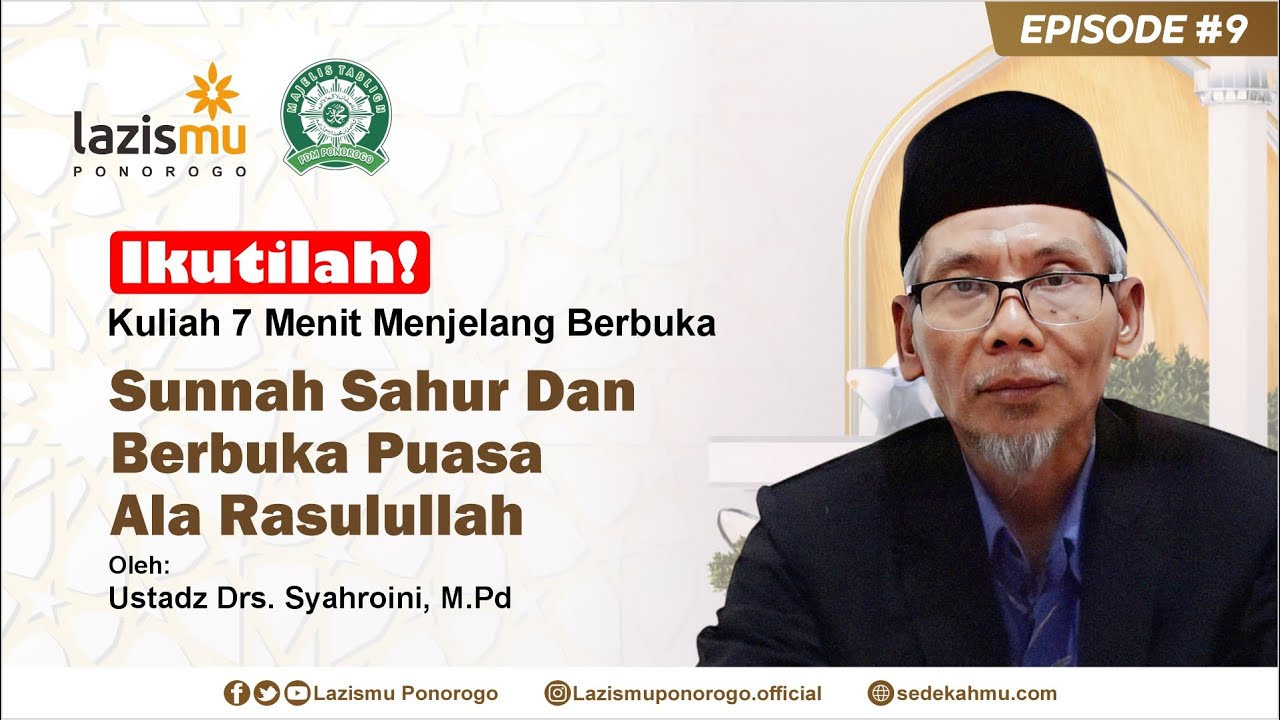 Sunnah Sahur Dan Berbuka Puasa Ala Rasulullah | LAZISMU #muhammadiyah # ...