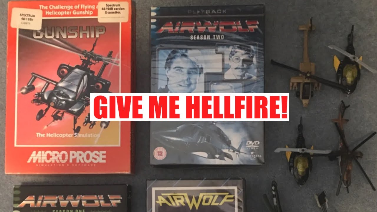What did I pick up from eBay? Airwolf VHS and DVDs, a Gunship Game ...