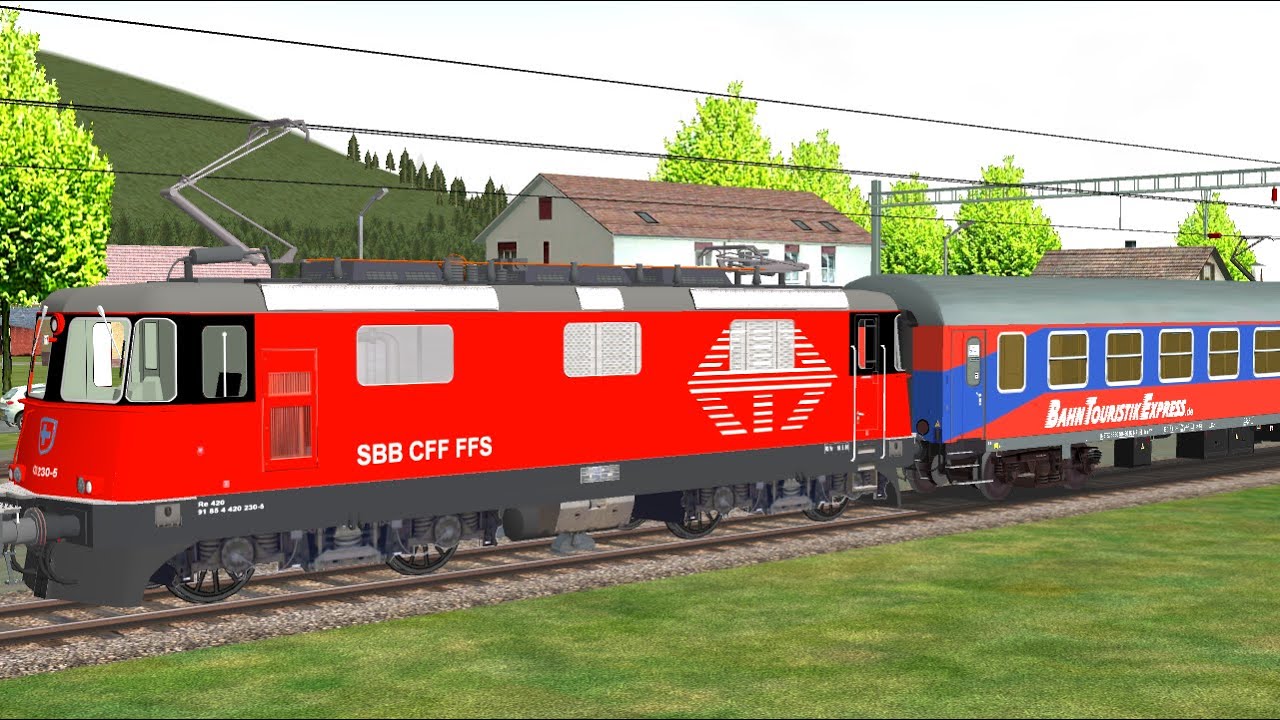 Open Rails SBB. 60 Jahre Re 4/4 II. - YouTube