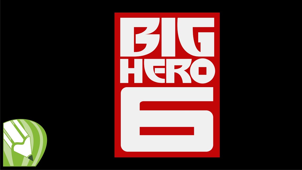 Corel Draw Tutorial - Big hero 6 disney logo - YouTube